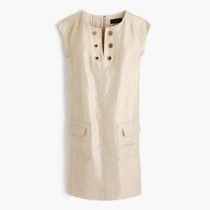 J. Crew | Dresses | J Crew Metallic Linen Dress | Poshmark